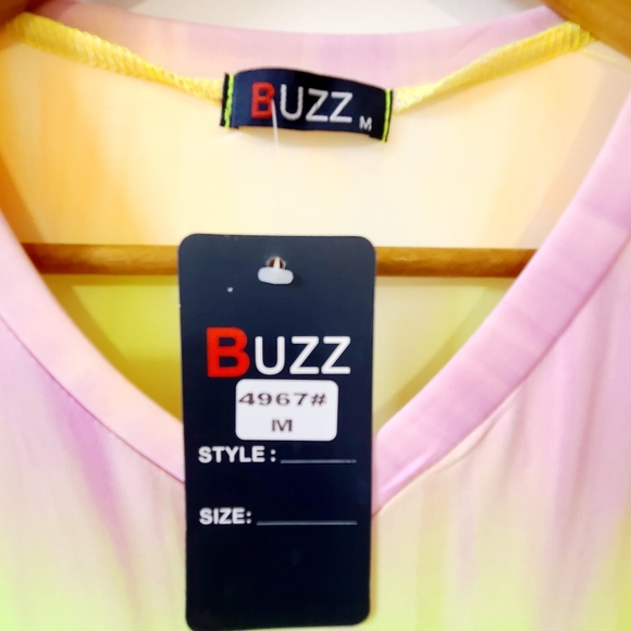 Buzz | Tops | Buzz Love Logo Multicolor Neon Tshirt Size M | Poshmark